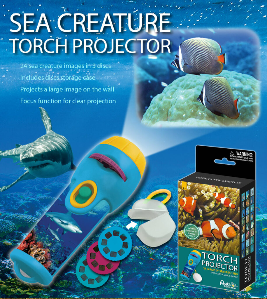 Sea Creatures Torch Projector (with disc case) – Ambo Funtamin